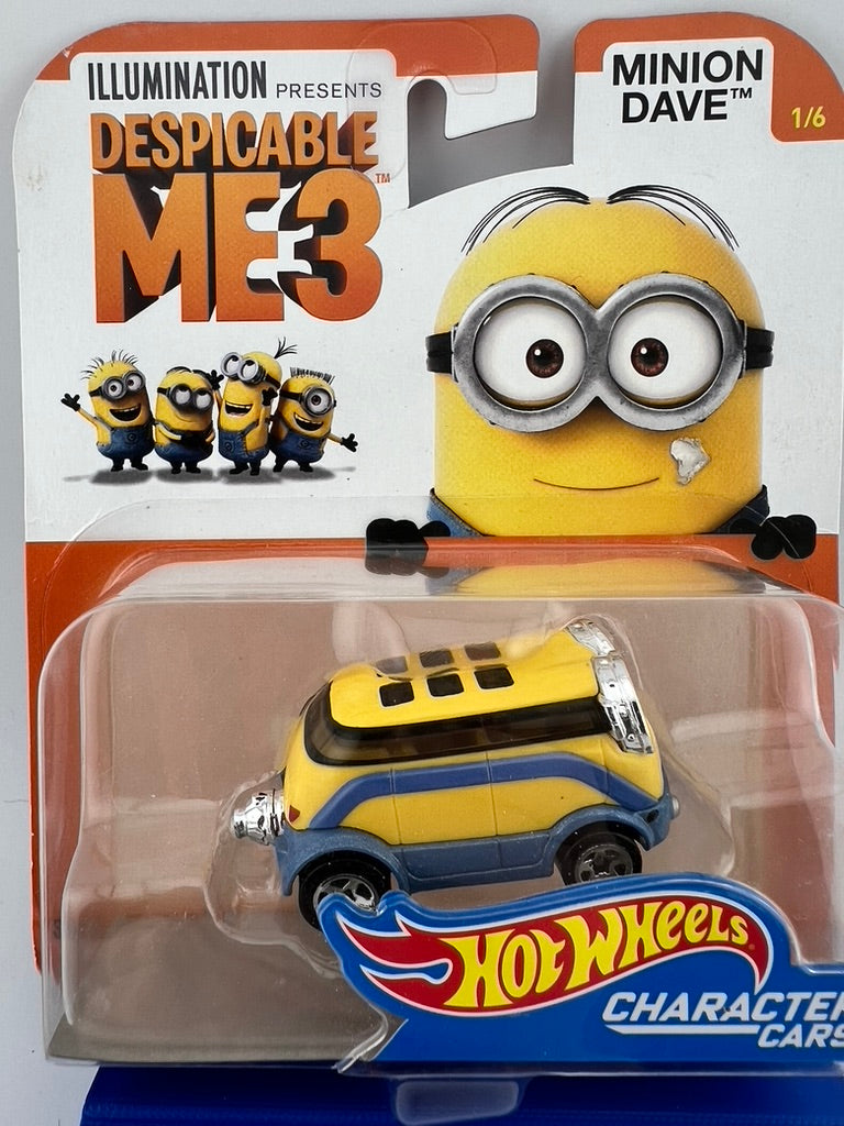 Hot Wheels Character Cars – Minion Dave (Despicable Me 3) Fishwheels ...